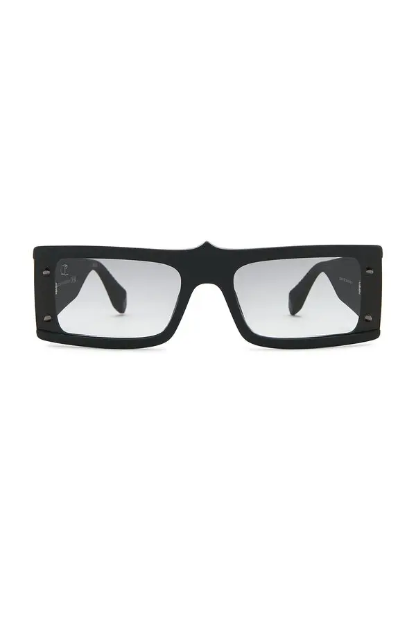 CHRISTIAN LOUBOUTIN Rectangular Acetate Sunglasses - Black