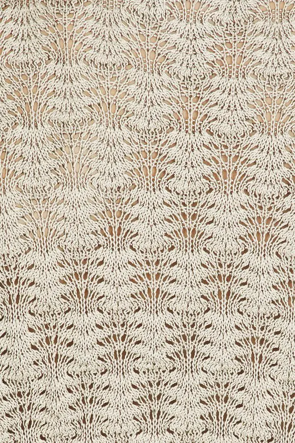 CORRIDOR Cable Lace Polo - Natural