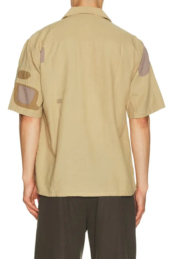 CORRIDOR Patchwork Short Sleeve Shirt