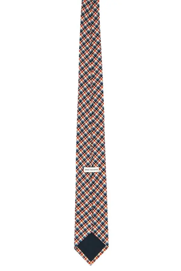 Dries Van Noten Printed Neck Tie - Red