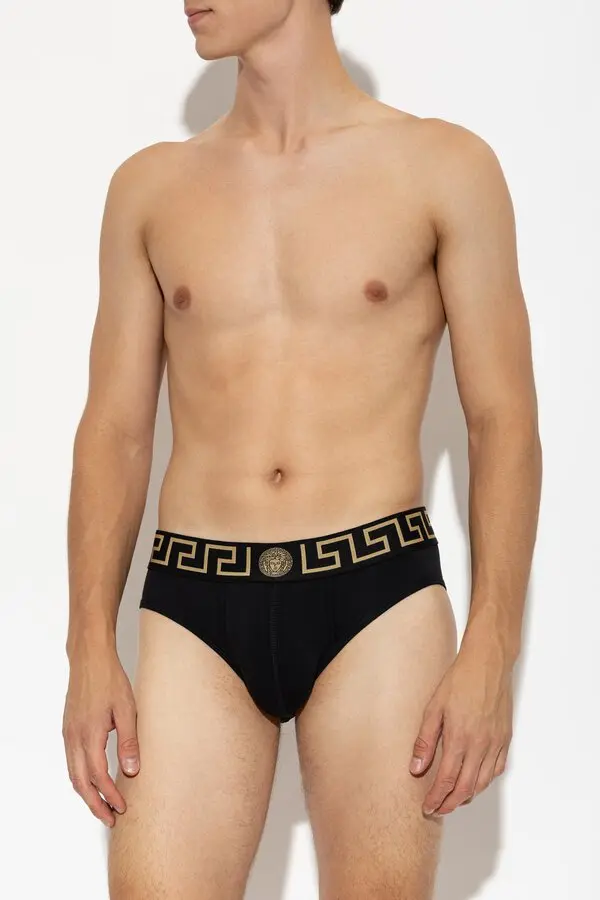 Versace 2-pack Of Cotton Briefs