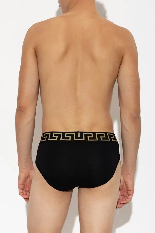 Versace Cotton Briefs With Logo