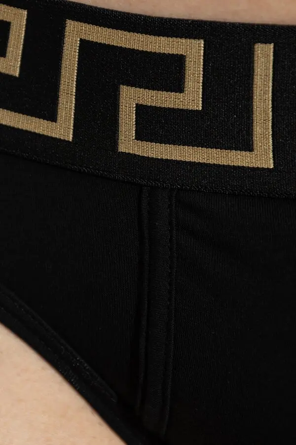 Versace Cotton Briefs With Logo