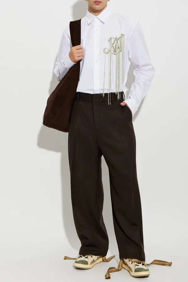 Studio Nicholson Wool Trousers In Fume