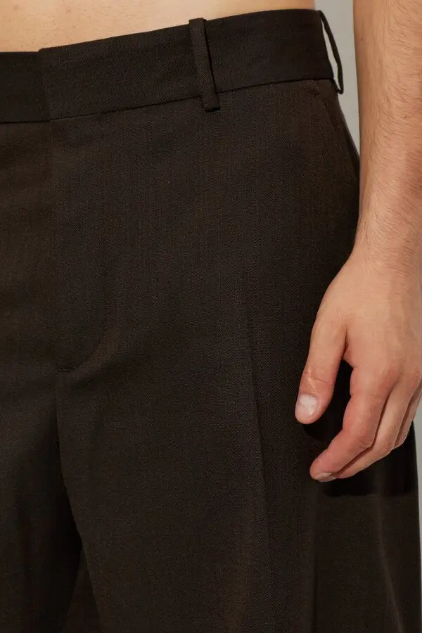 Studio Nicholson Wool Trousers In Fume