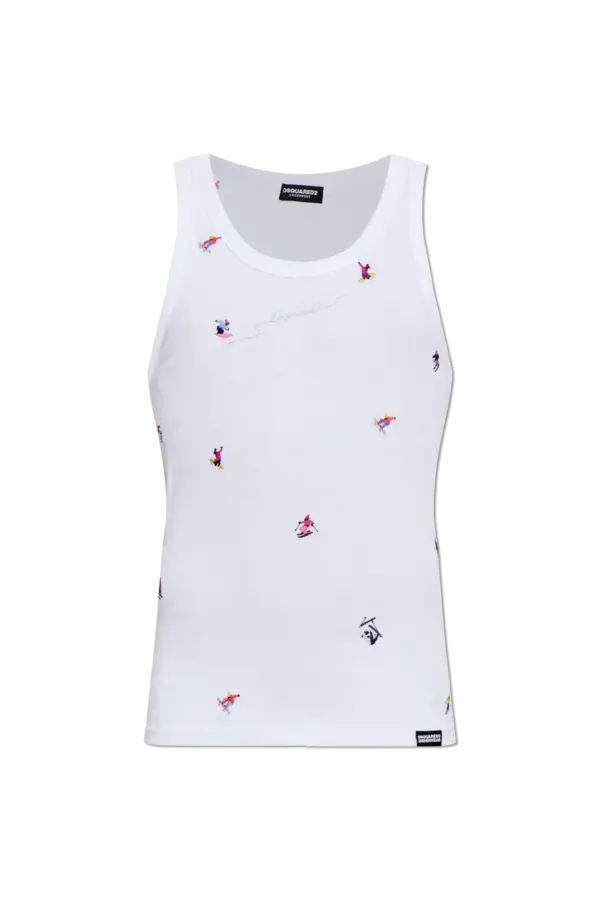 Dsquared2 Top From The 'underwear' Collection - White