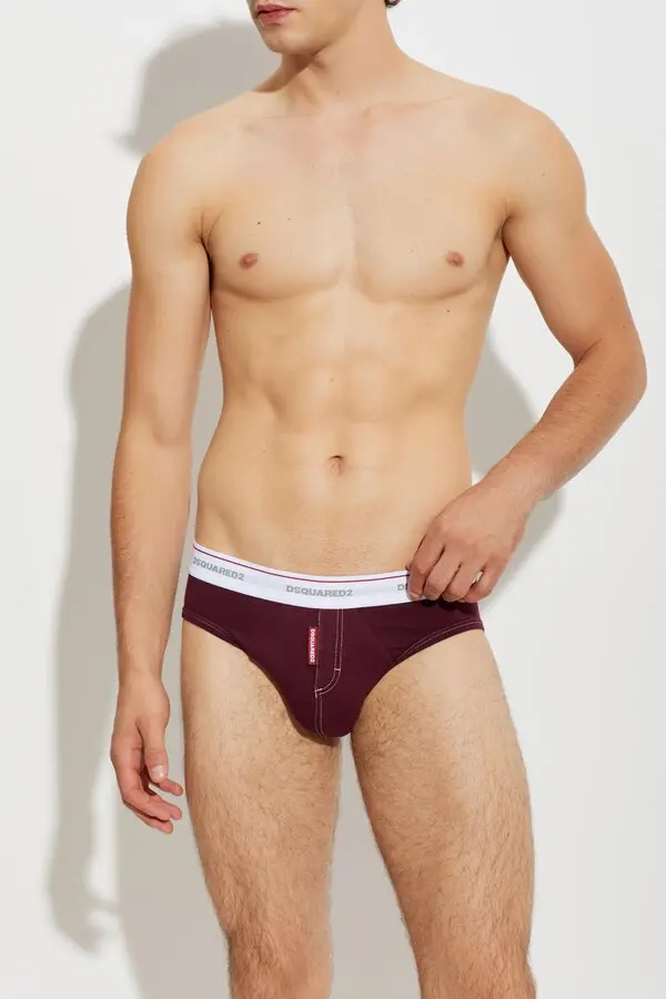 Dsquared2 Cotton Briefs With Logo