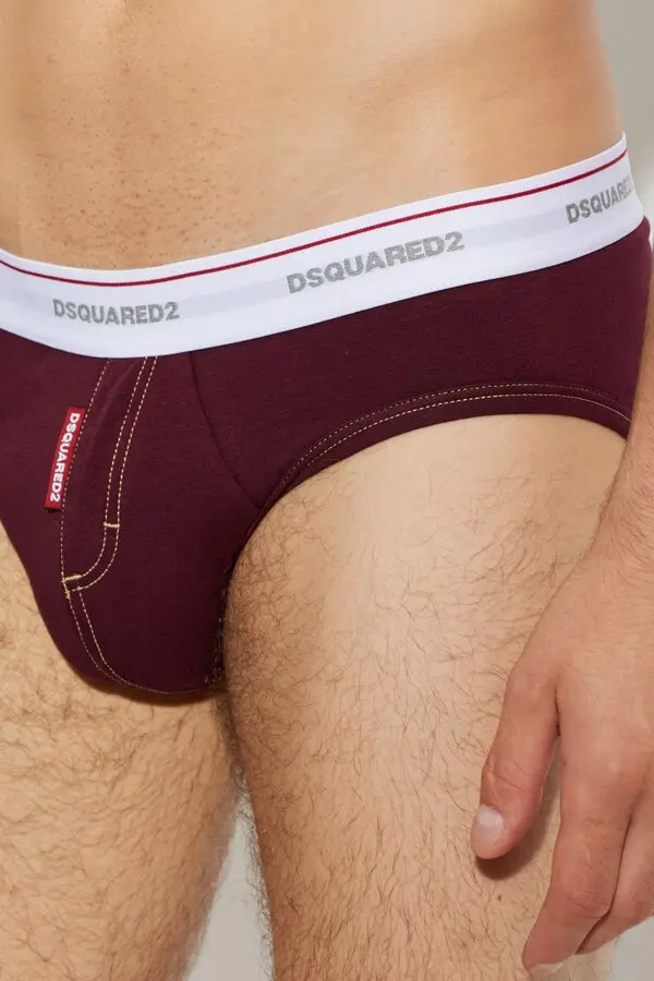 Dsquared2 Cotton Briefs With Logo