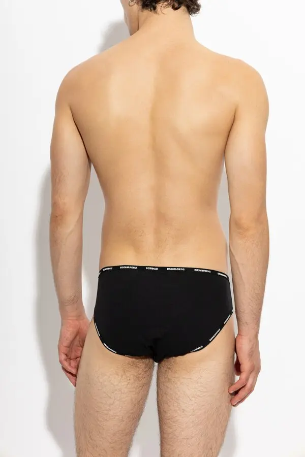 Dsquared2 Cotton Briefs With Logo