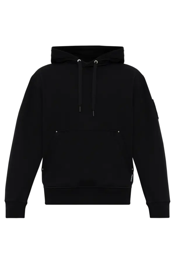 Moose Knuckles Cotton Hoodie With Metal Embellishments