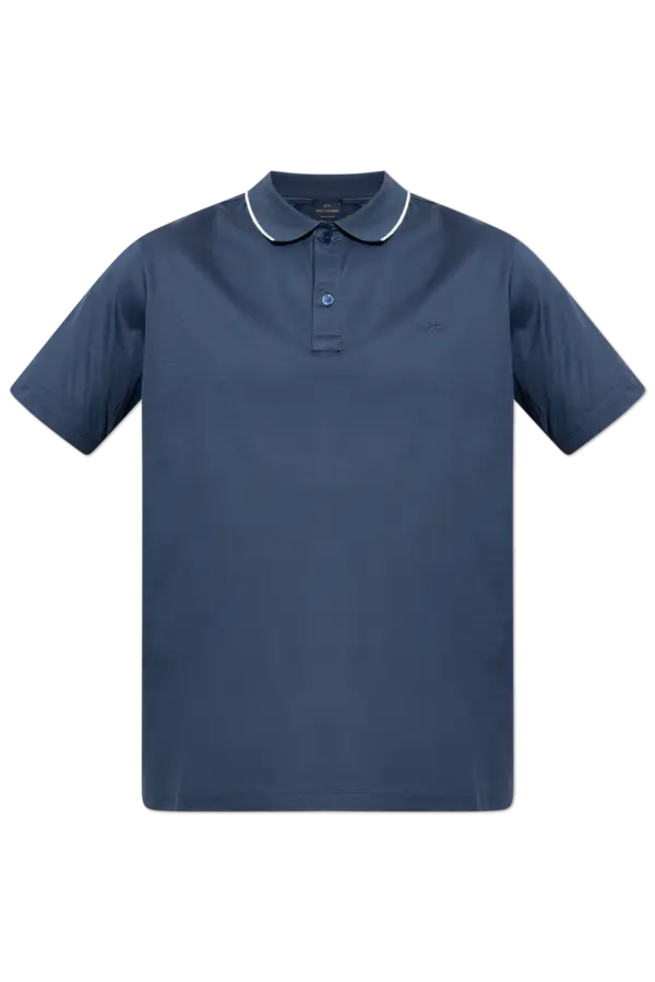 Paul & Shark Polo With Embroidered Logo - Navy Blue