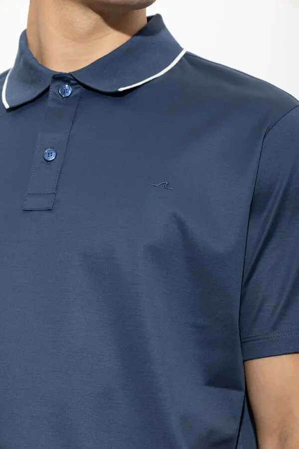 Paul & Shark Polo With Embroidered Logo - Navy Blue