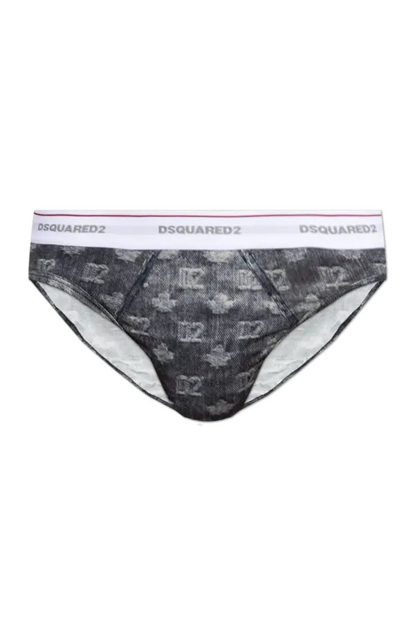 Dsquared2 Monogram Briefs - Navy Blue