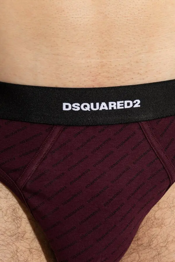 Dsquared2 Cotton Briefs With Monogram