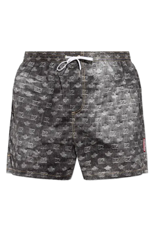 Dsquared2 Monogram Swim Shorts - Grey