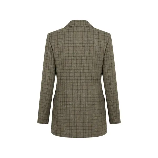 BLAZÉ MILANO Checked Double-breasted Blazer - Green