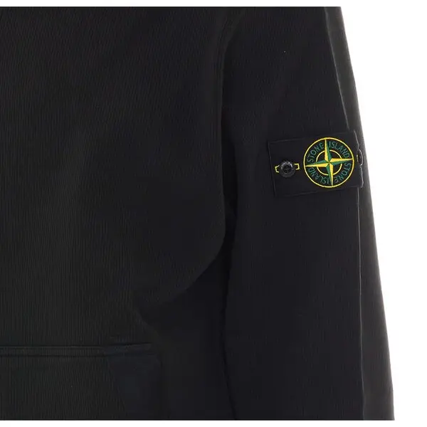Stone Island Logo Zip Up Hoodie