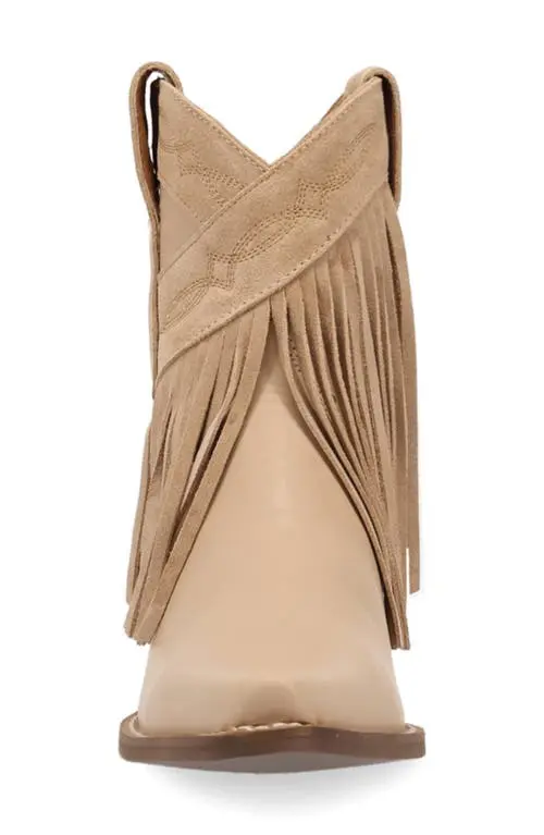 DINGO Last Ride Fringe Western Boots - Sand