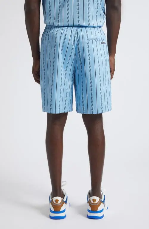 Versace Greca Stripe Jacquard Shorts