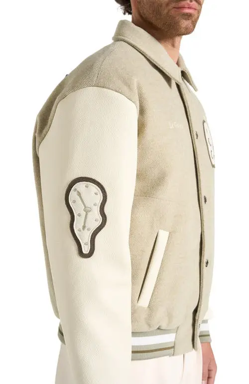 Manière De Voir Le Galerie Varsity Jacket With Patchwork Embroidery