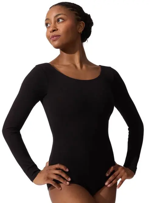 CAPEZIO Long Sleeve Leotard - Black