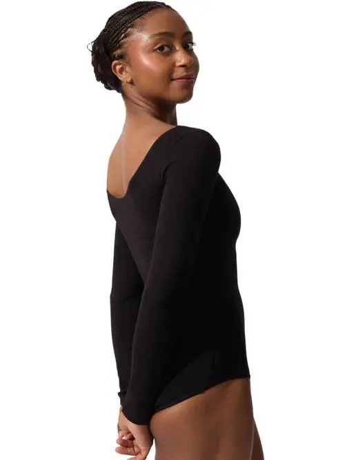CAPEZIO Long Sleeve Leotard - Black