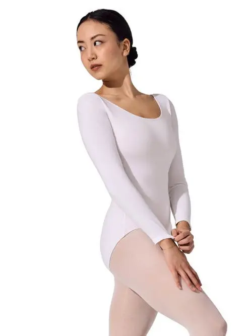 CAPEZIO Long Sleeve Leotard - White