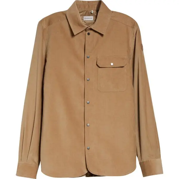 Moncler Cotton Corduroy Snap-up Shirt