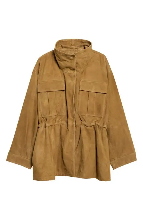 RÓHE Sculptural Suede Jacket - Sage