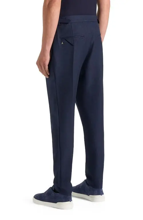 Manière De Voir Hubert Slim Tailored Trousers - Navy