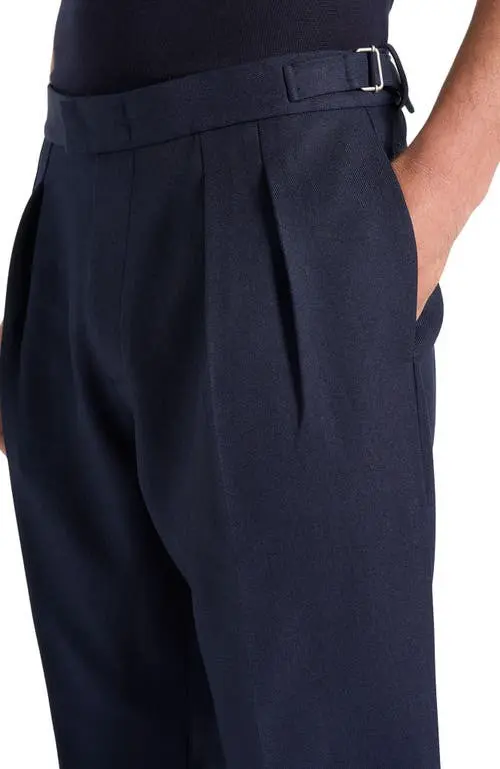 Manière De Voir Hubert Slim Tailored Trousers - Navy