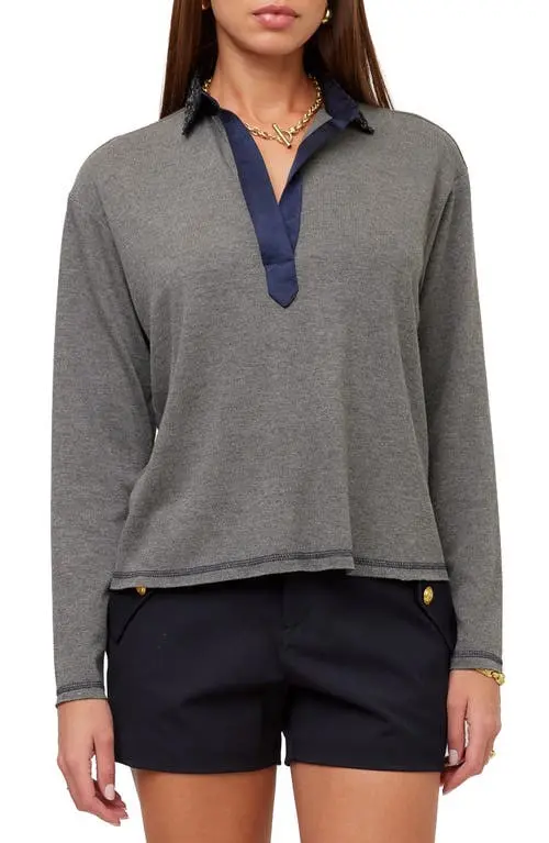 Fifteen Twenty Kendall Sequin Collar Top