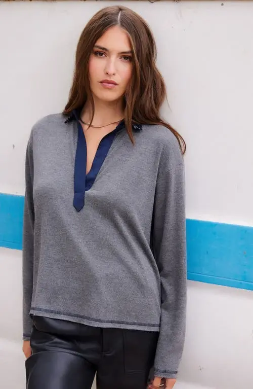 Fifteen Twenty Kendall Sequin Collar Top