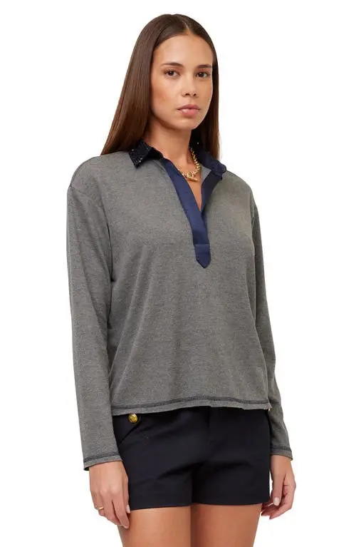 Fifteen Twenty Kendall Sequin Collar Top
