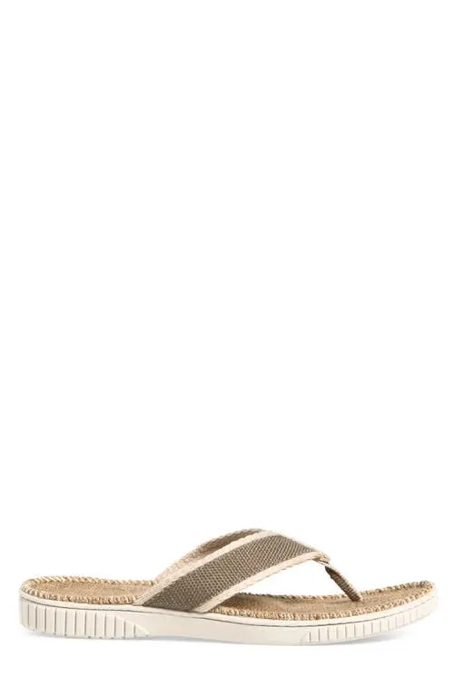 SOLSTITCH Avalon Nature's Weave Jute Flip Flop - Fatigue