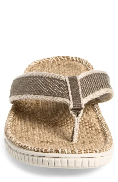 SOLSTITCH Avalon Nature's Weave Jute Flip Flop - Fatigue