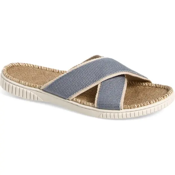 SOLSTITCH Marlin Slide Sandal - Blue