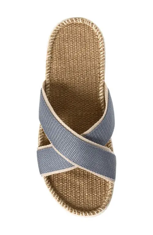 SOLSTITCH Marlin Slide Sandal - Blue