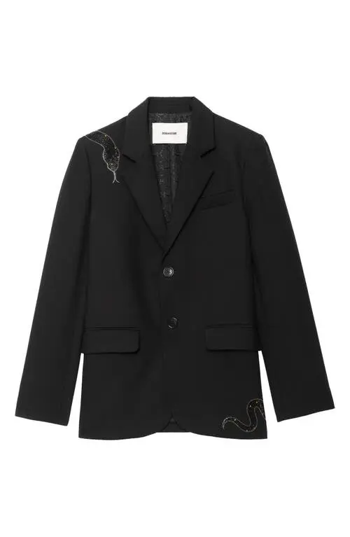 Zadig&Voltaire Vanille Strss Snake Blazer