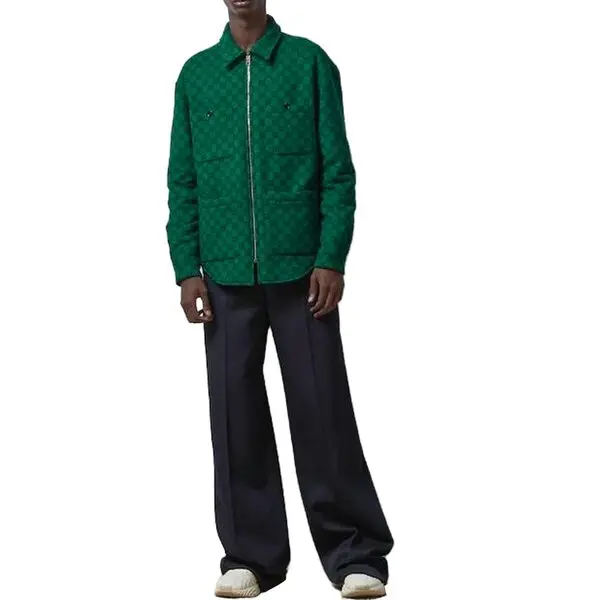 Gucci Gg Wool Flannel Padded Jacket
