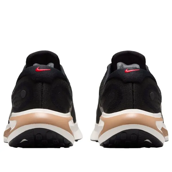 Nike Journey Run "black Fusion Red Sail" Sneakers - Black/fusion Red/sail