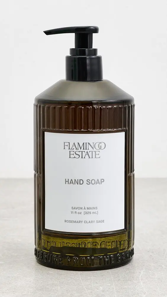 FLAMINGO ESTATE Rosemary Clary Sage Glass Hand Soap - Green