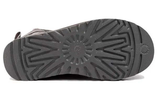 UGG Embellished Bow Detail Boots - Grey