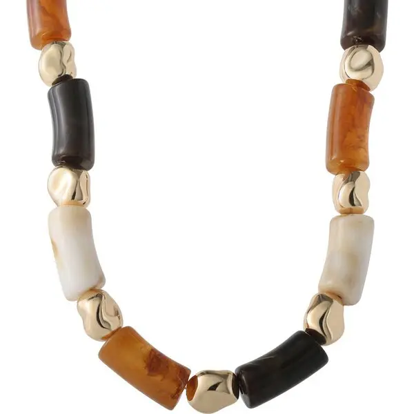 Jessica Simpson Statement Beaded Necklace With Extender