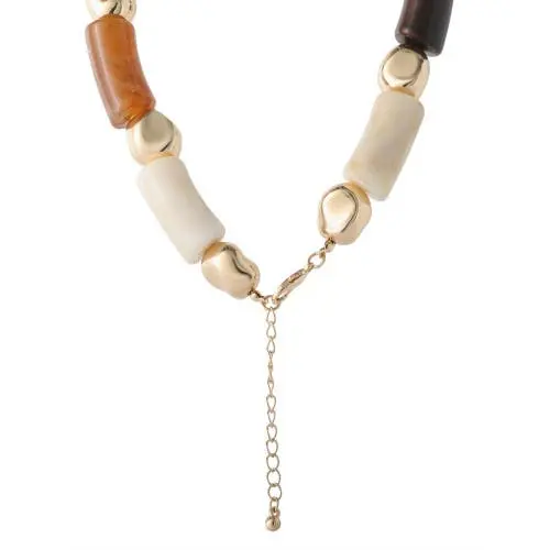 Jessica Simpson Statement Beaded Necklace With Extender