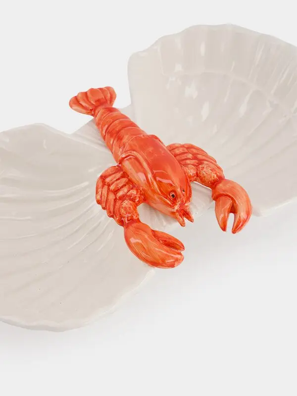 LES-OTTOMANS Lobster Ceramic Serving Plate