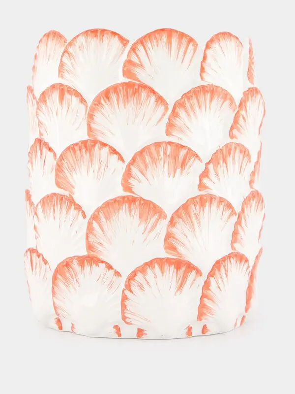 LES-OTTOMANS Saint Jacques Small Ceramic Vase - Orange