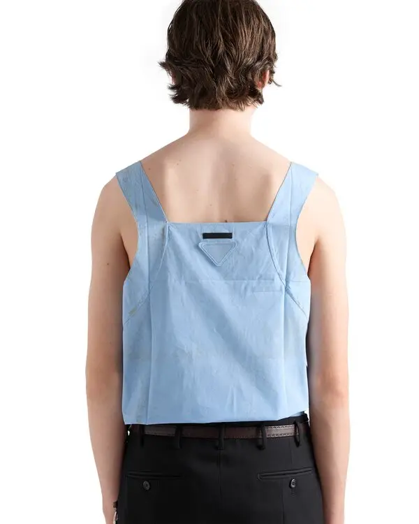 Prada Cotton Top With Artisan Treatment