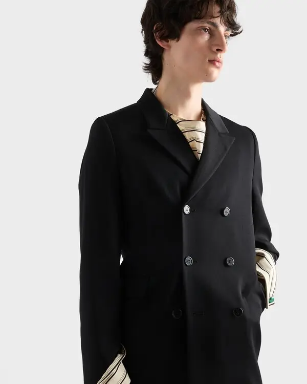 Prada Double-breasted Wool Coat