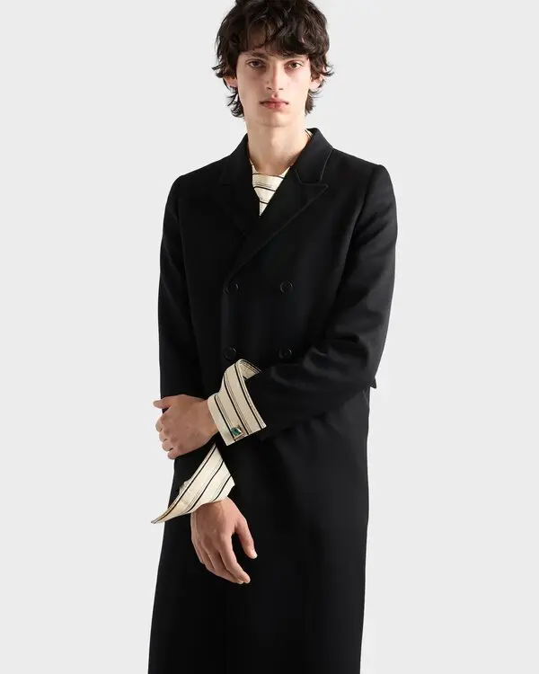 Prada Double-breasted Wool Coat